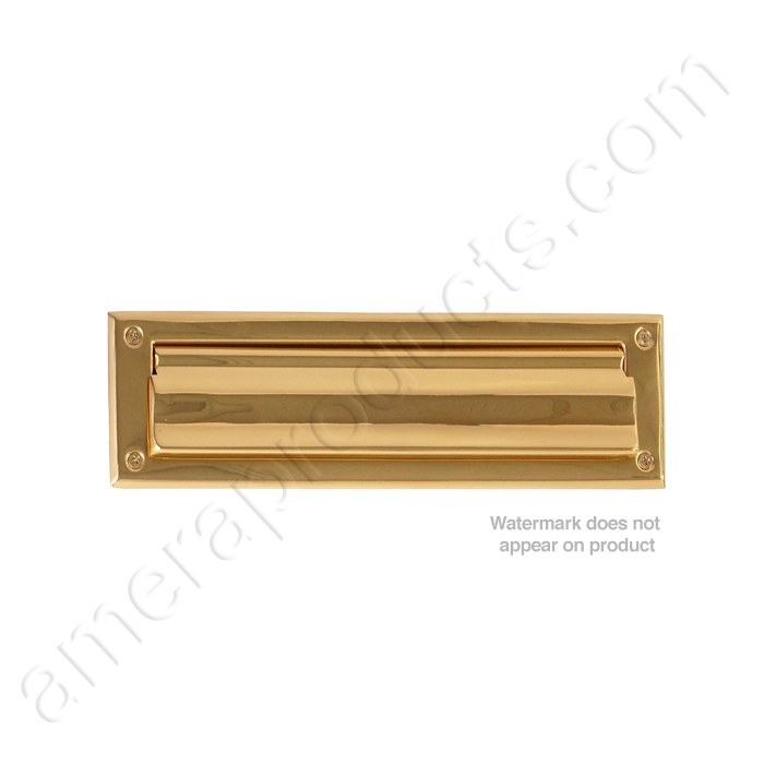 Brass Accents 3" x 10" Mail Slot - Polished Brass #BA-A07-M0050-605
