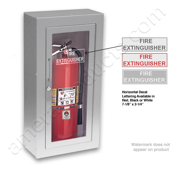 JL Academy Aluminum 2023G10 Surface Mounted 20 lbs. Fire Extinguisher ...