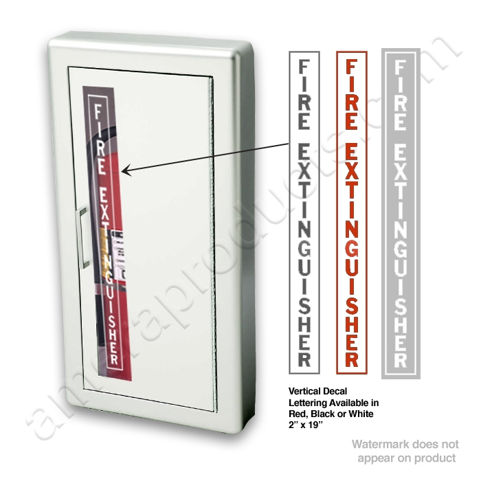 JL Academy Aluminum 1027V10 Semi-Recessed 10 lbs. Fire Extinguisher ...