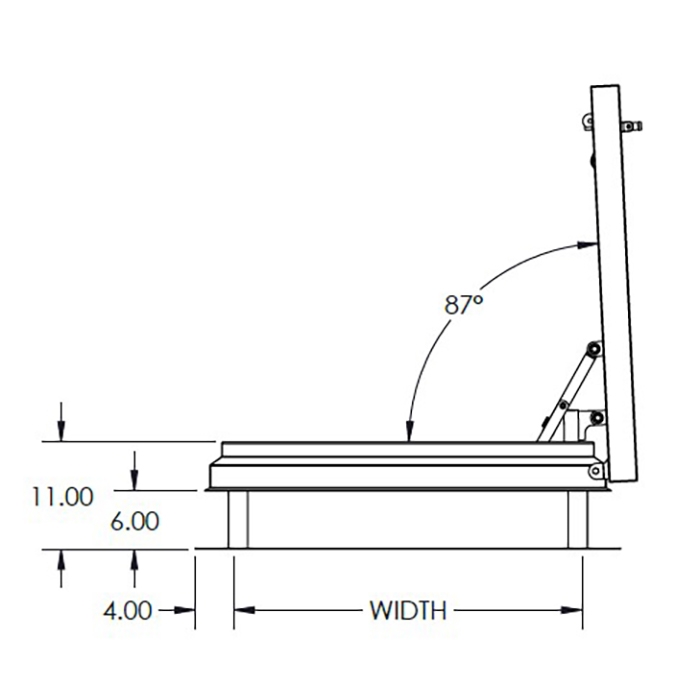 Dur-Red RHUA Aluminum Dura-Hatch Series™ Roof Hatch Ladder Access ...