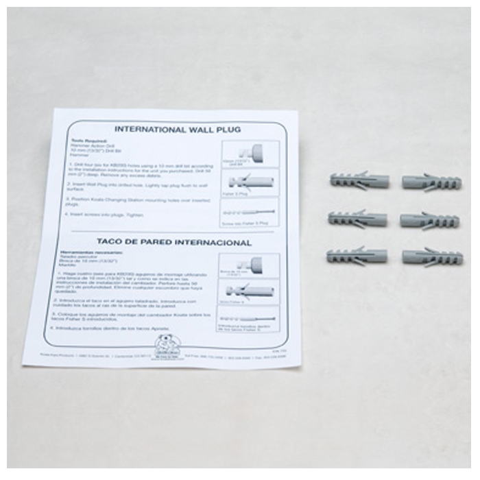 Koala Wall Plug Kit for KB200 - Model 356-KIT #KB356-KIT