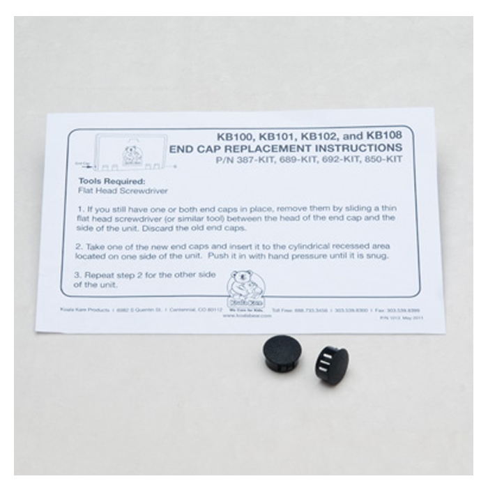 Koala End Cap Kit for KB102 - Model: 387-KIT #KB-387-KIT